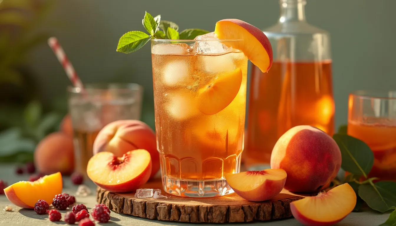 Ice Tea pêche : des cocktails explosifs à tester chez toi